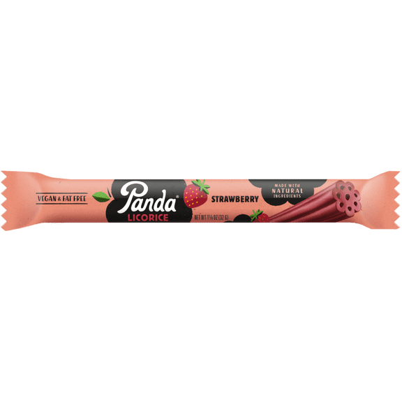 PANDA Vegan Healthy Chewy Candy - Soft Black Licorice Bars, 1.1 Ounce ...