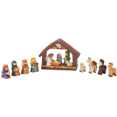 Fisher-Price Little People Christmas Nativity 12-Figure Set - Walmart.com