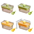 QueMer Reusable Press Type Ice Tray BoxP1ast1cIce Maker Storage Box ...