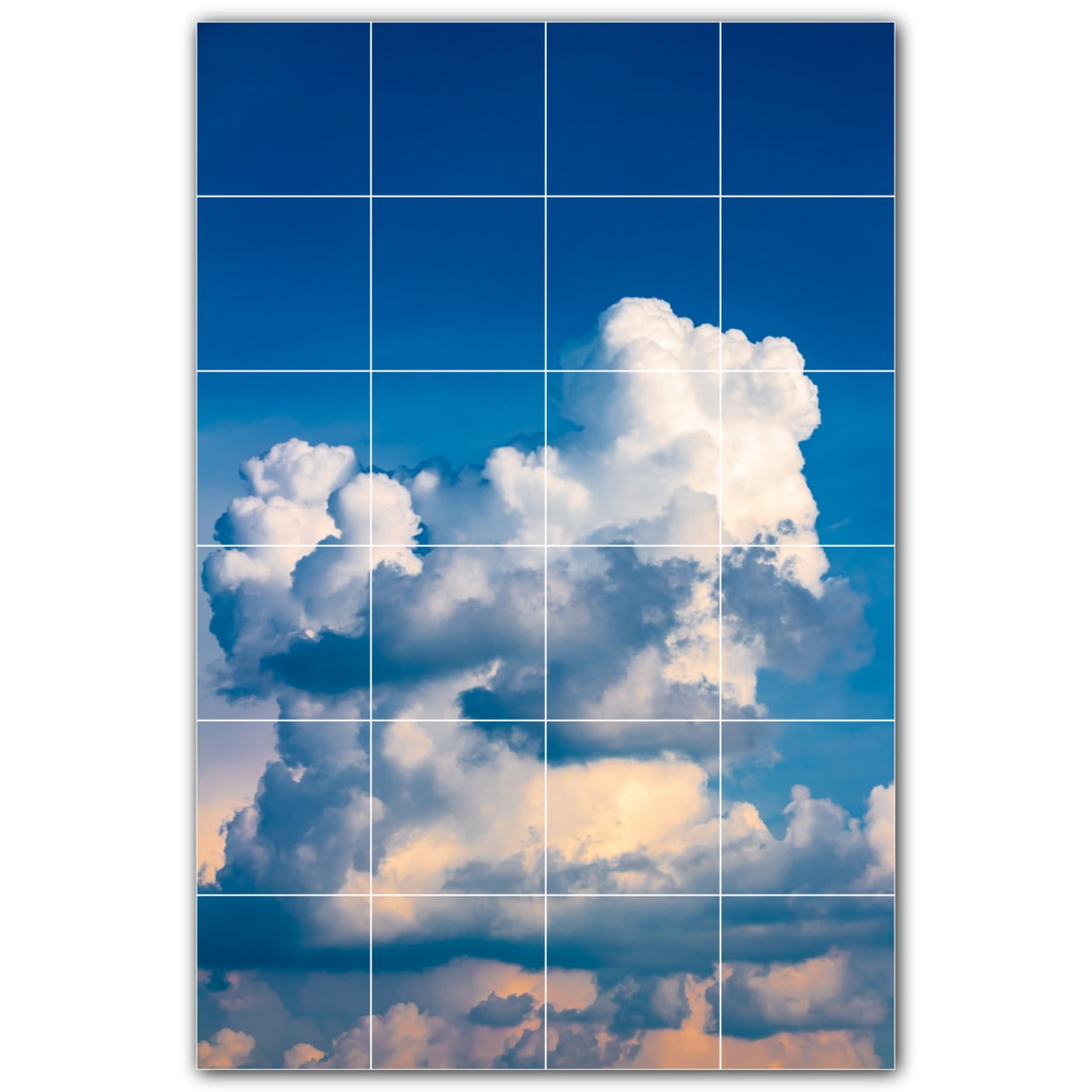 Picture-Tiles.com: Clouds Ceramic Tile Wall Mural WAL500390-46L. 32"W x ...