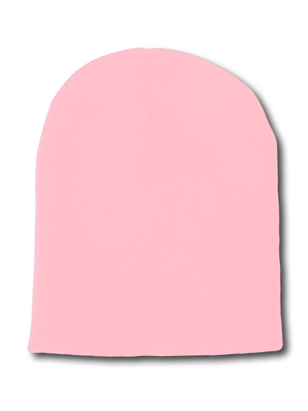 Blank Short Beanie Cap , Light Pink - Walmart.com