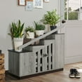 Furniture of America Lechler Staircase Shoe Cabinet, Gray Oak - Walmart.com