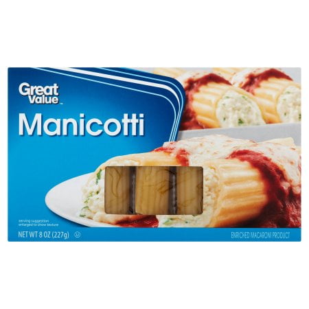 Great Value Manicotti, 8 oz - Walmart.com - Walmart.com
