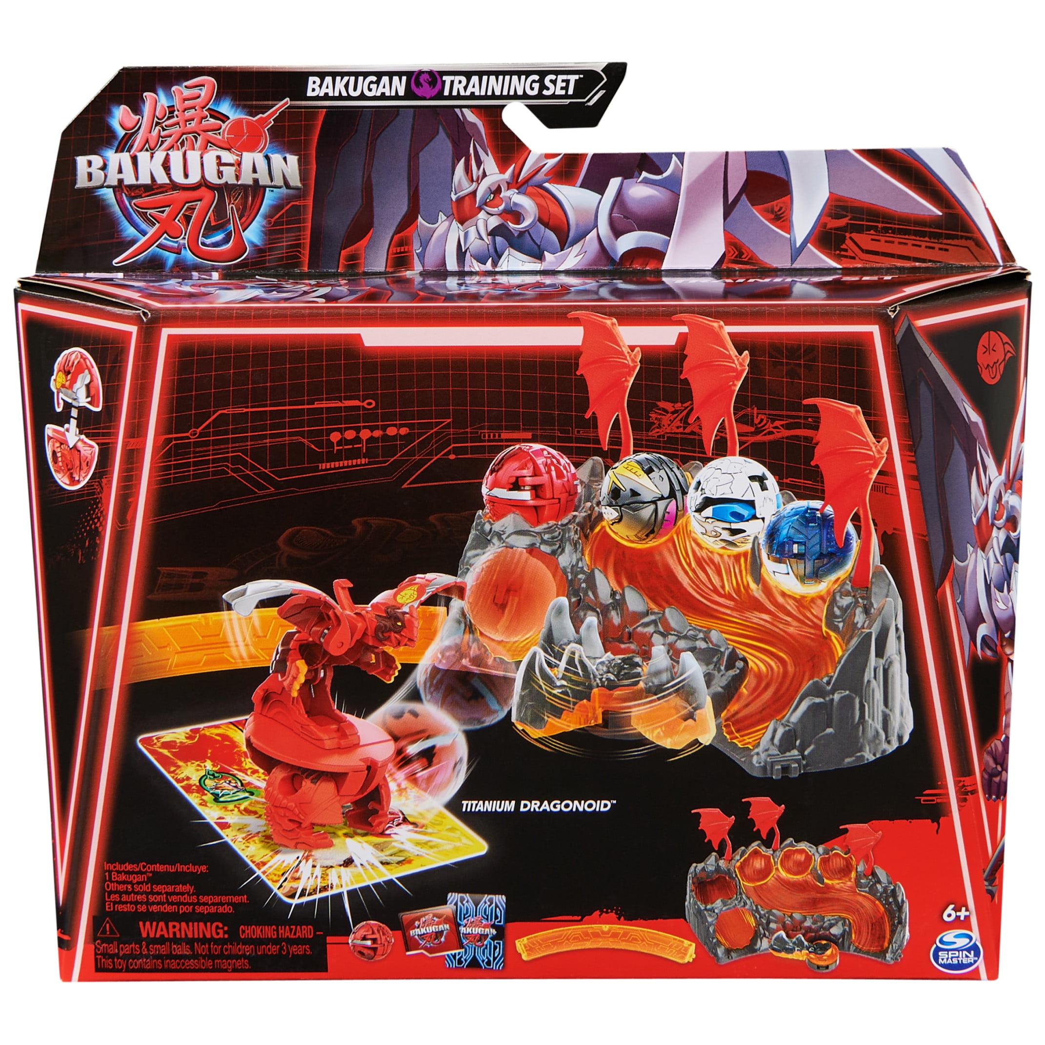 Bakugan Training Set with Customizable Action Figure Trading Cards and Playset Styles May Vary