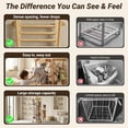 COSYLAND Large Stuffed Animal Storage Organizer for Kids, Wooden Plush ...