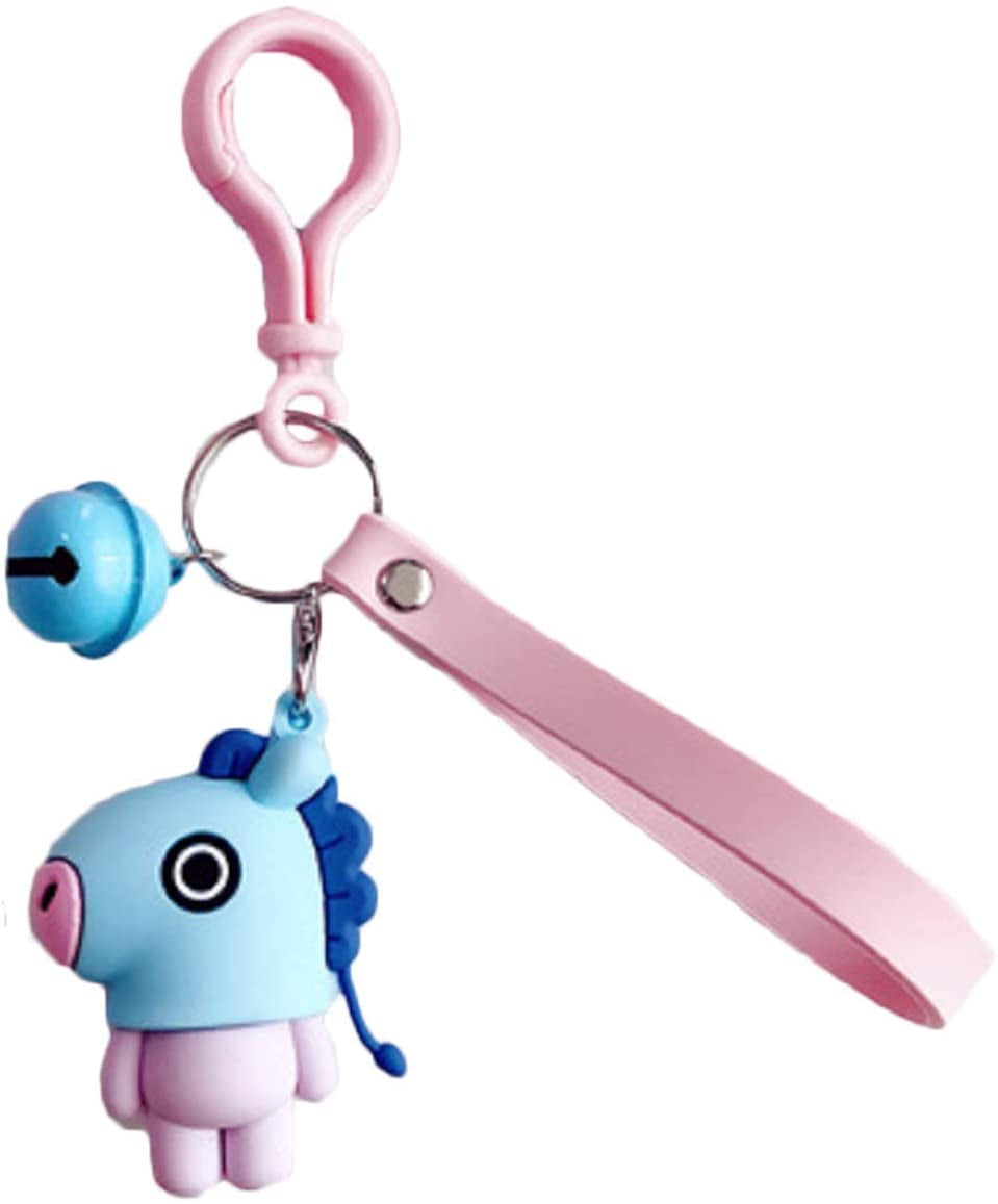 Unisex Cute Silicone Cartoon Key Chain with Bell | Walmart Canada