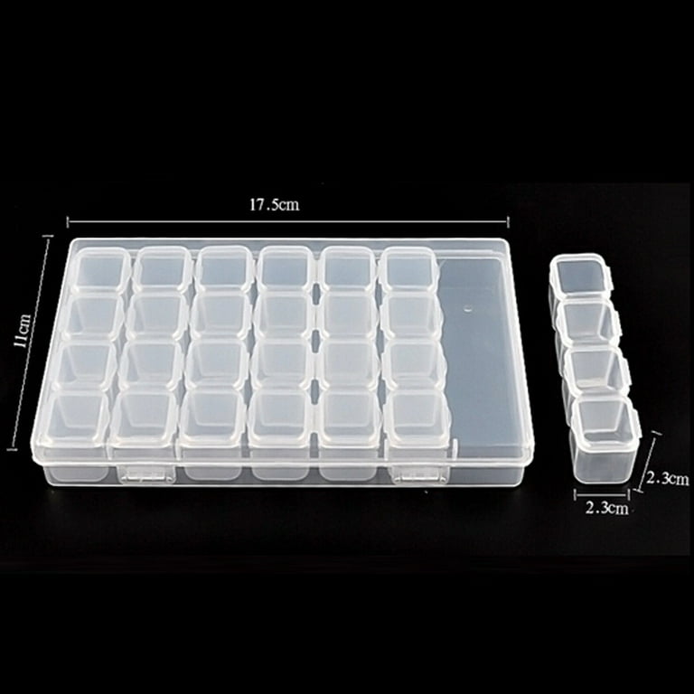 Gem Box MIOINEY Compartment Storage Box 72 Grids Acrylic Organizer Box ...