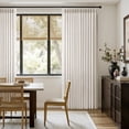 Pinch Pleated Linen Curtains 96 Inches Long 2 Panels for Living Room ...