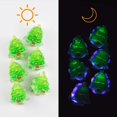 6Pcs Luminous Christmas Tree Focal Beads for Pens Christmas Tree Fancy ...