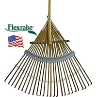 Flexrake CFP24 Leaf Rake, Bamboo Tine, Hardwood Handle - Walmart.com