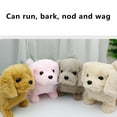 Fridja Electric Puppy Simulation Plush Pet Dog Can Walk Labrador Dog ...