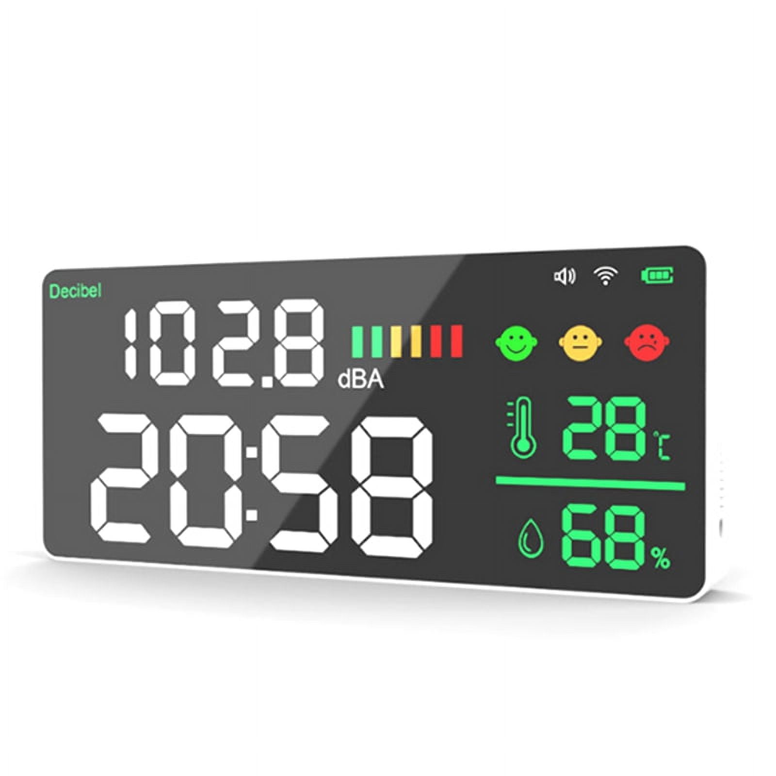 TUYA Wifi Digital Decibel Sound Meter Smart Noise Tester Temperature ...