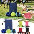 3 Pack Classic Hacky Balls Sack Footbag with Pouch, Handcrafted Kick ...