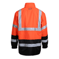 JORESTECH Hi-Vis Safety Rain Jacket, ANSI Class 3 (Orange/Black, 4XL ...