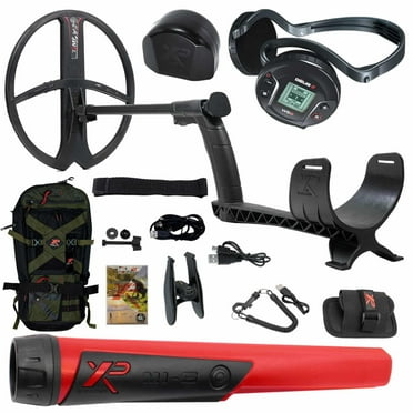 XP DEUS II Fast Multi Frequency RC + WS6 Metal Detector with 11″ FMF Search Coil with MI-6 ...