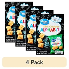 Great Value Alphabet Mini Cookies, 1 oz, 12 Count - Walmart.com
