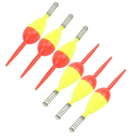 Cergrey EVA Floats Spring Bobbers,Oval Floats Slip Bobbers,6 Pcs ...