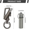 1Pack Permanent Match Infinity Lighter with Tinder Storage Canister ...
