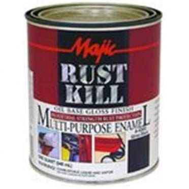 Majic Paints 8-6004-2 Orange Rust kill Enamel - Walmart.com