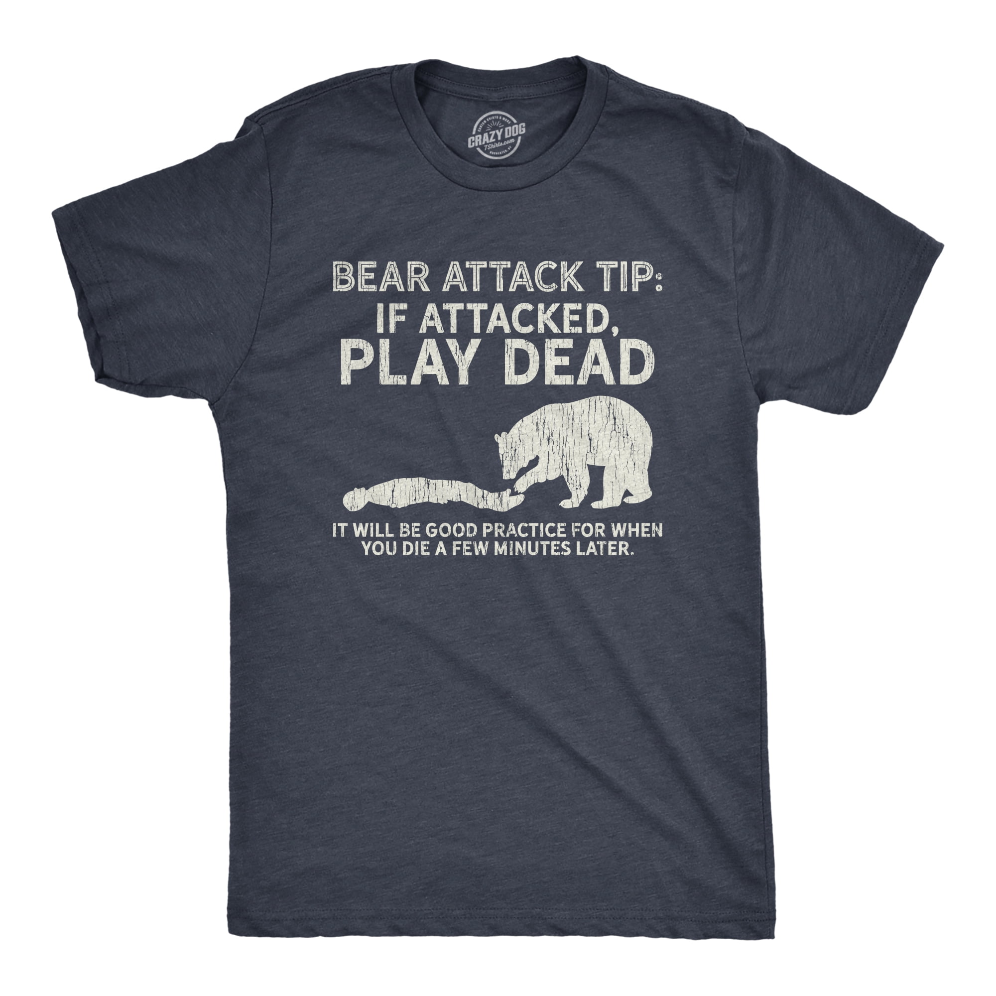 Click here for Crazy Dog T-Shirts Mens Bear Attack Tip T Shirt Fu... prices