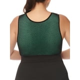 Women's Plus Size Active Double Layer Fishnet Sports Bra - Walmart.com