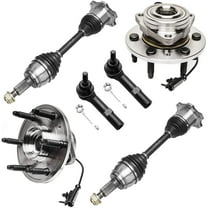 Detroit Axle - Front 5pc Rack & Pinion Kit for Silverado Sierra Yukon ...