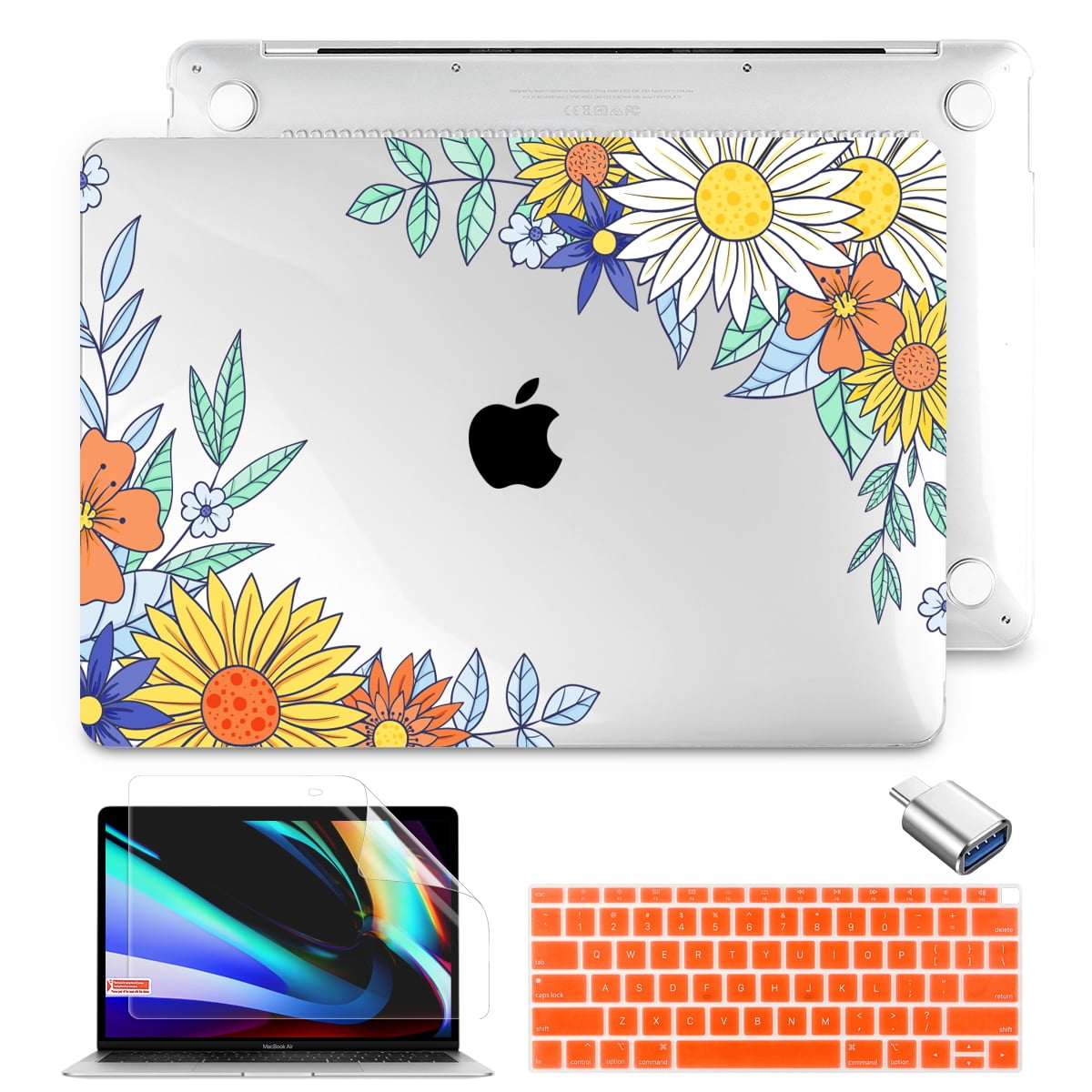 DONGKE Case For MacBook Air 13 inch M1 Chip 2021 2020 2019 2018 Model ...