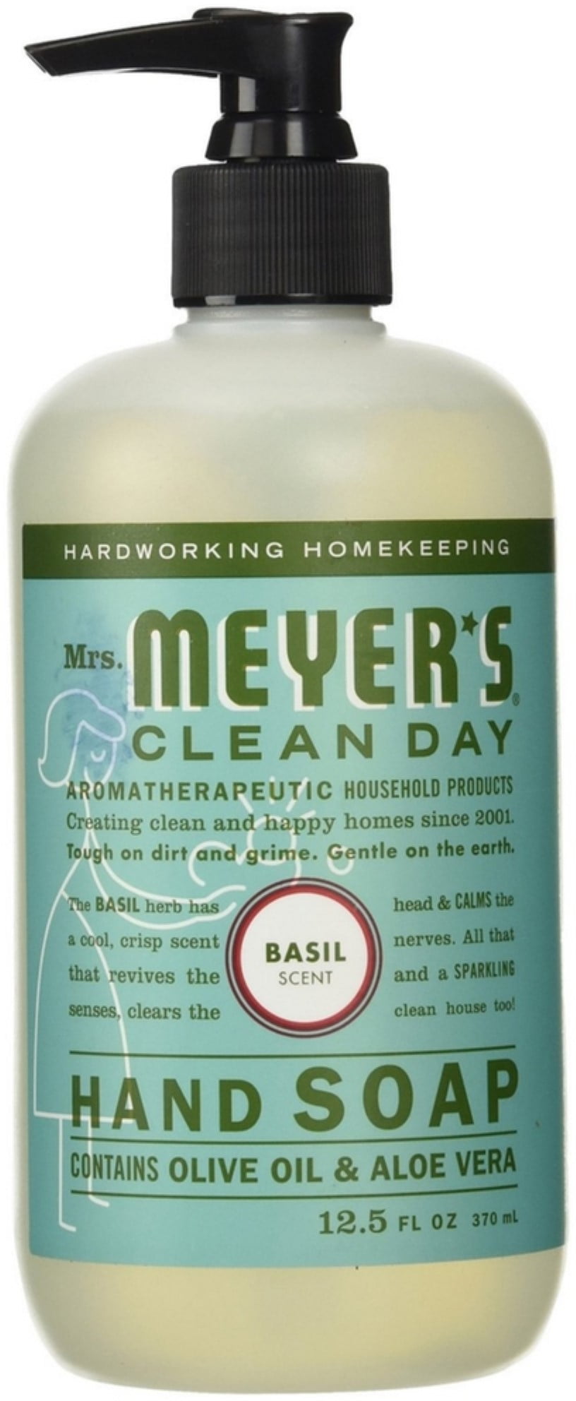 Mrs. Meyers Clean Day Hand Soap, Basil 12.50 oz (Pack of 2) - Walmart ...