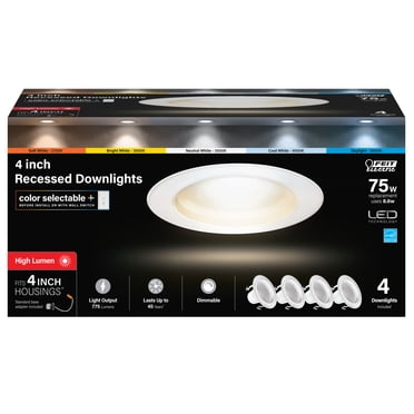 Feit Electric White 5"/6" Dimmable Daylight (5000K) LED Recessed ...