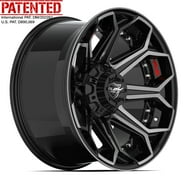 24" Black With Natural Accents 73R Atomic Wheel by RBP (Rolling Big ...