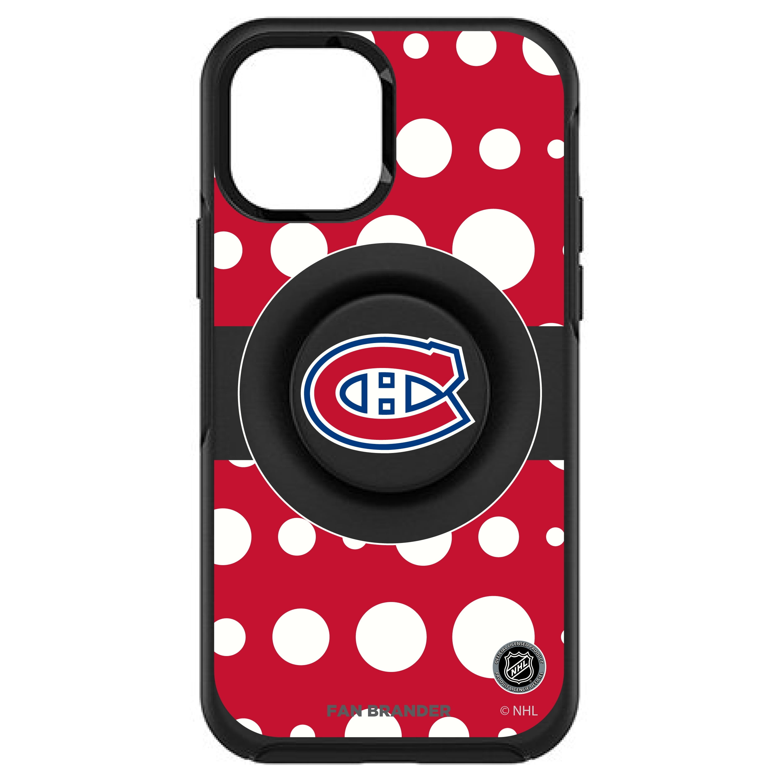 OtterBox Black Montreal Canadiens Otter+Pop PopSocket Symmetry Polka ...