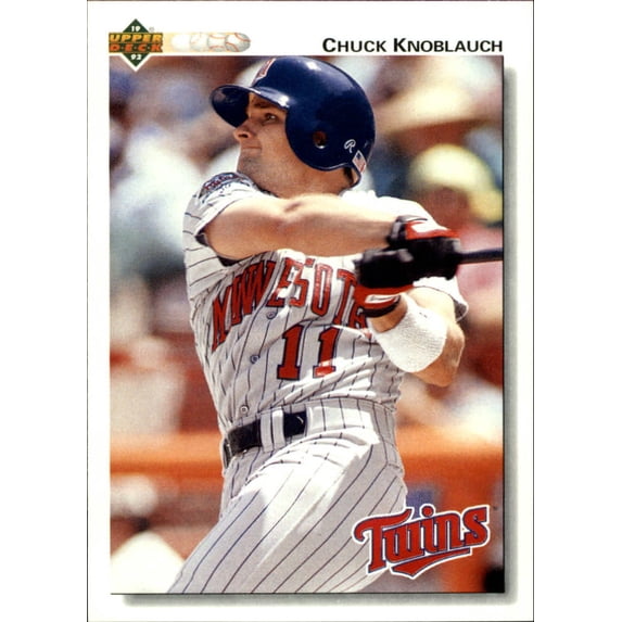 1992 Upper Deck #446 Chuck Knoblauch MLB Baseball Trading Card ...