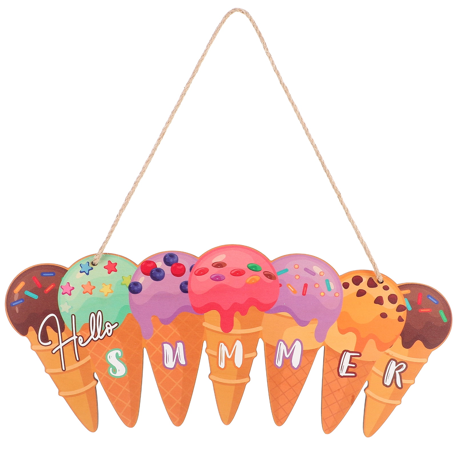 Click here for Hydreachca Wooden Ice Cream Wall Sign: Summer Beac... prices