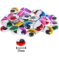 240Pcs 15mm Wiggle Eyes Multi Color Google Eyes with Self- Adhesive ...