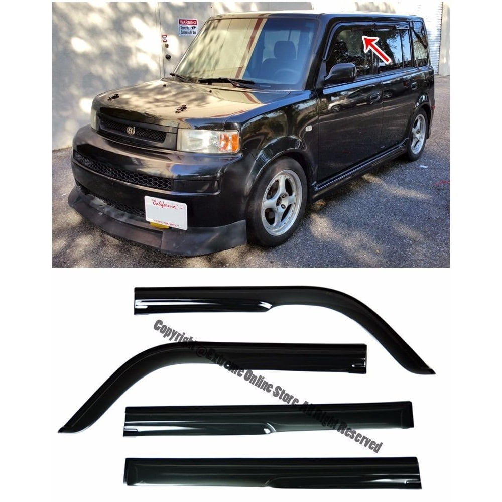 EOS Smoke Tinted JDM Style Side Window Visor Rain Guard - Scion xB 04 ...