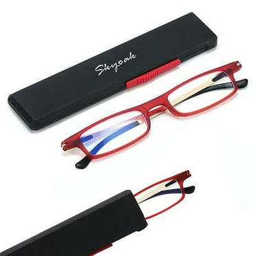 SKYOAK Ultra thin Lightweight Folding Reading Glasses Women Men TR90 ...