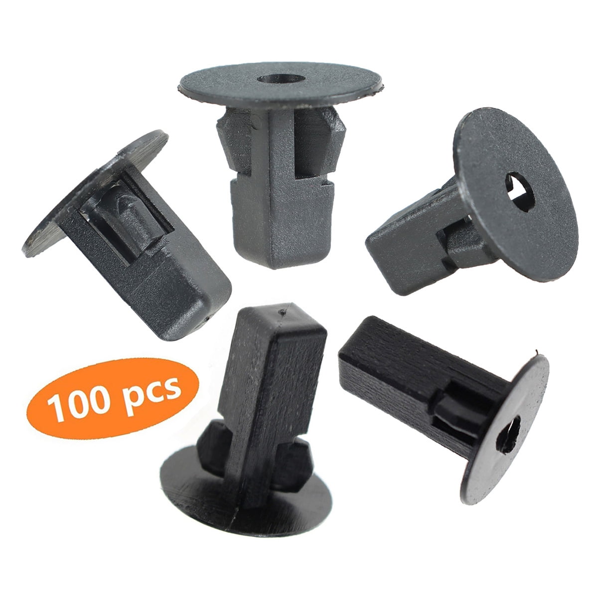 Nylon Clips Rivet Retainer Fastener Bumper Pin for 0.33"x0.33" Holes ...