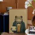 Affixzi Retro Frog Poster with Toilet Paper - Fun Animal Decor for Any ...