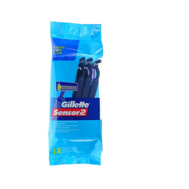 Gillette Sensor2 Men's Disposable Razor 12 Count - Walmart.com ...
