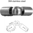 3/4" Window Corner Curtain Rod Connector 1 pcs Silver, Adjustable ...