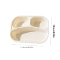 Compartmentalized Plastic Meal Tray for Home and School Use Light Meal ...