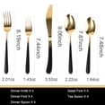 Black Silverware Set, Elegant 20 Piece Flatware Set, 18/10 Stainless ...
