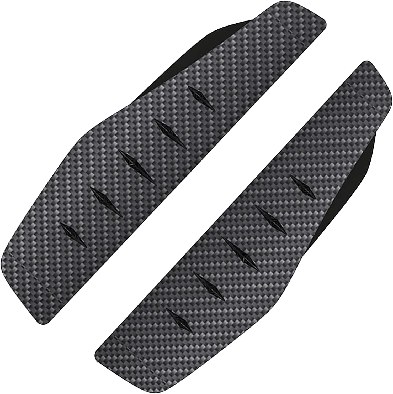 2 Pcs Car Mirror Rain Shield, Carbon Fiber Texture Rear View Side ...