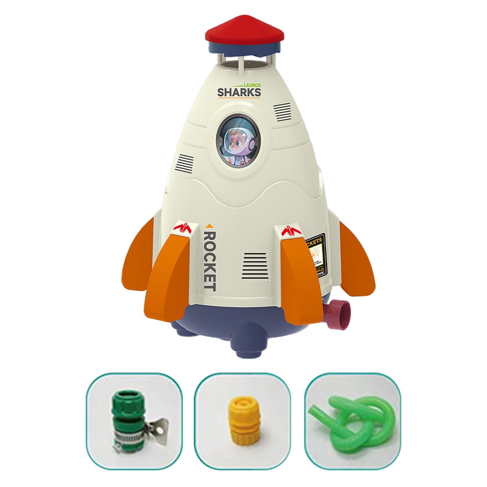 Flying Rockets Water Spray Sprinkler Toys Rotating Children's Garden ...