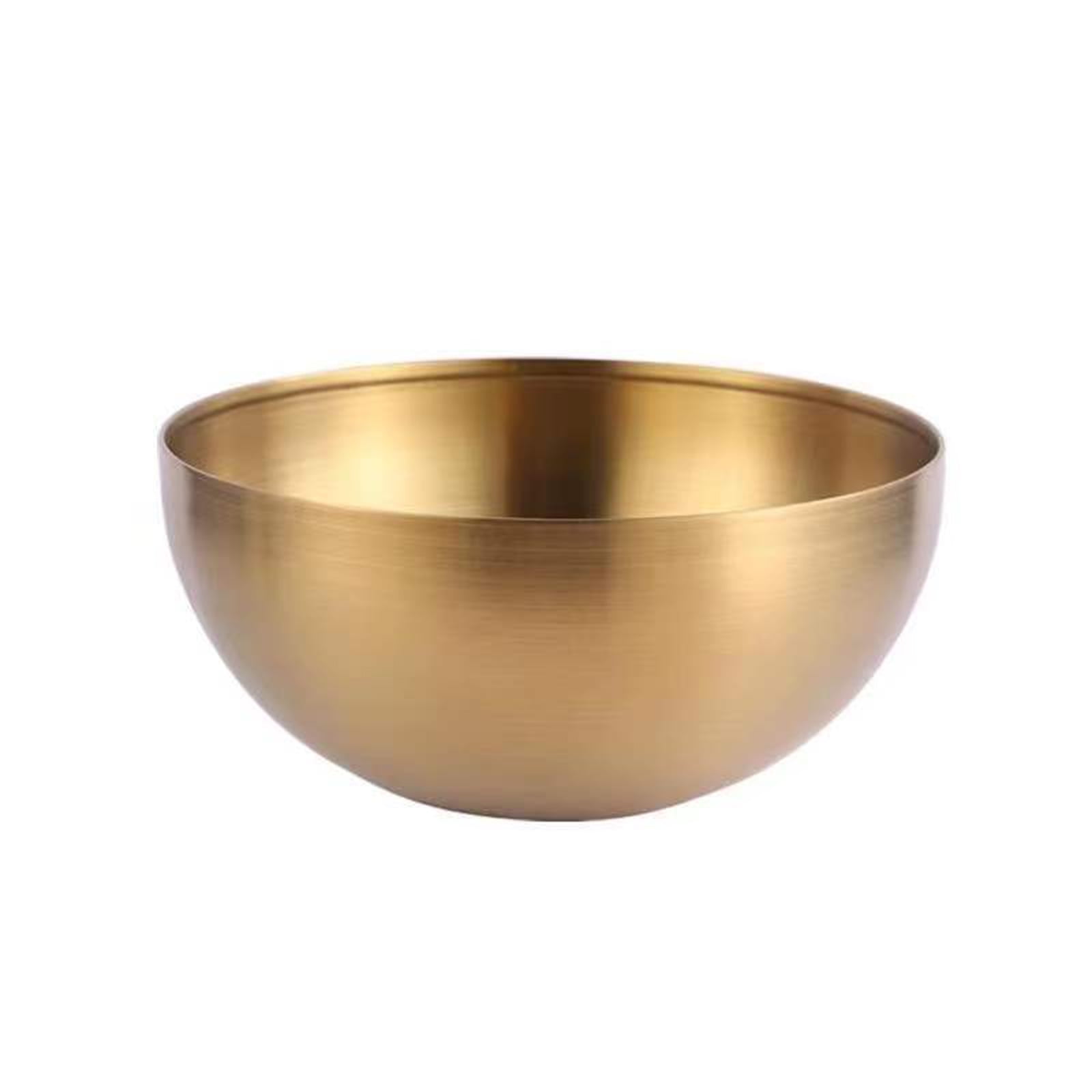 Double Wall Soup Bowl Stainless Steel Metal Fruit Salad Bowls Sturdy ...