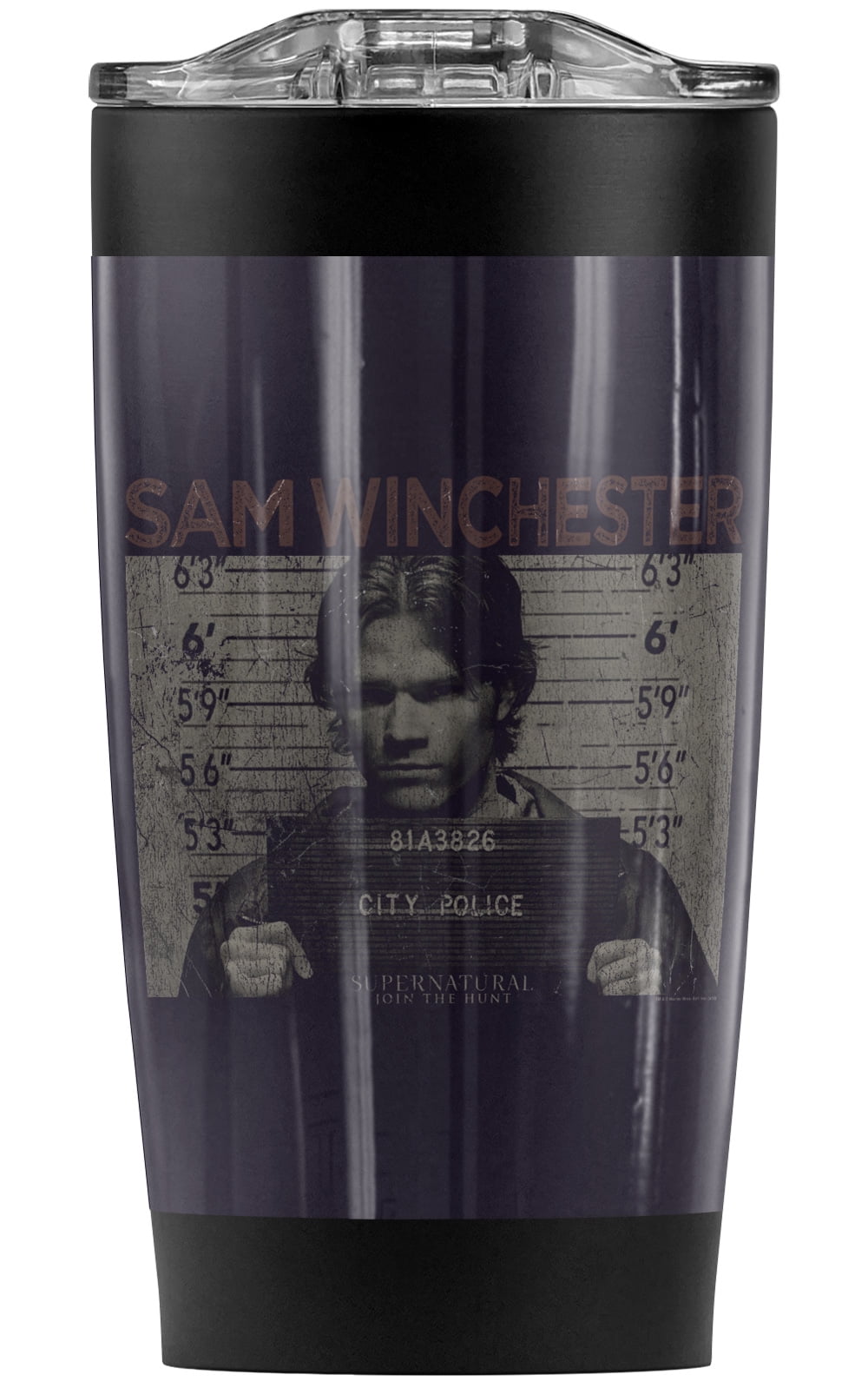 Supernatural Sam Mug Shot Stainless Steel Tumbler 20 oz Coffee Travel ...
