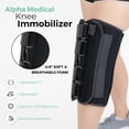 Alpha Medical 14” Long Adjustable Three Panel Orthopedic Knee ...