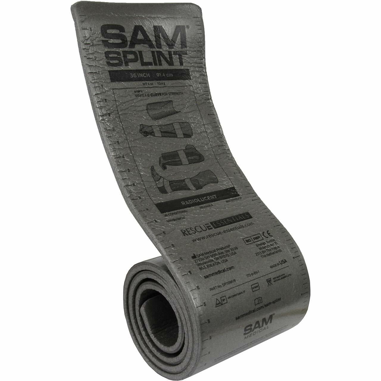 SAM Flat Splint Original 36" Roll (Gray) - Walmart.com