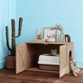 LUMAMIN Cat Litter Box Enclosure, 32" Wooden Cat Washroom Furniture TV ...