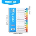 sixwipe 5 Sets 10 Tabs Binder Dividers with Colorful, File Dividers ...
